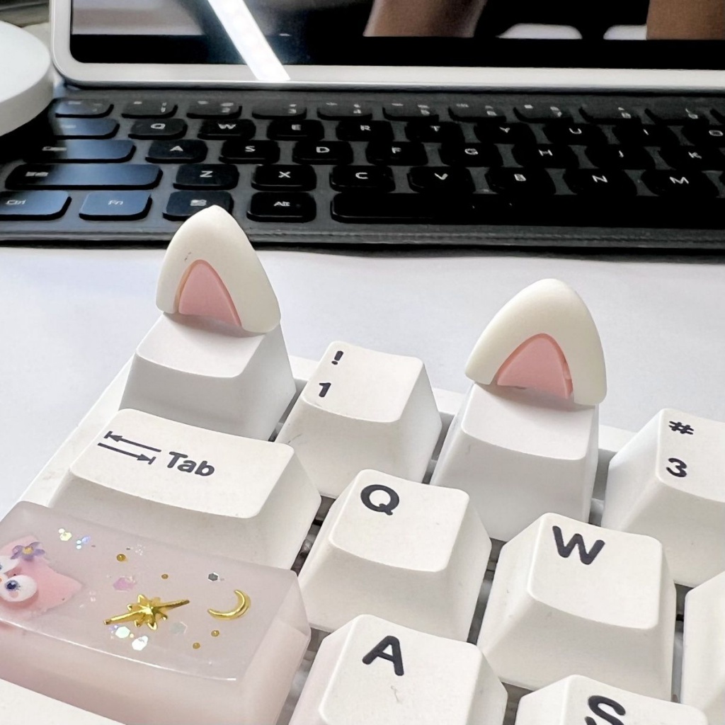 Cute Ear Keycap Unique Mechanical Keyboard Cross Axis oem Height R4 ...