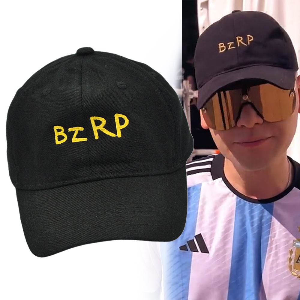 BIZARRAP Cap Embroidery BZRP Baseball Cap Rapper Hip Hop Hat Cotton Dad ...
