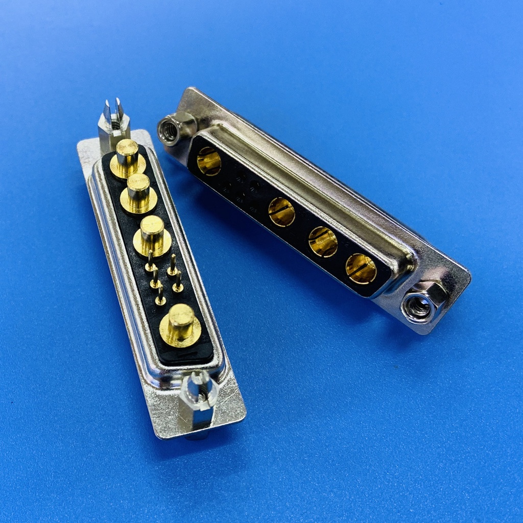 Inline Soldering Board 9W4 Female Connector D-SUB Hybrid High Current ...