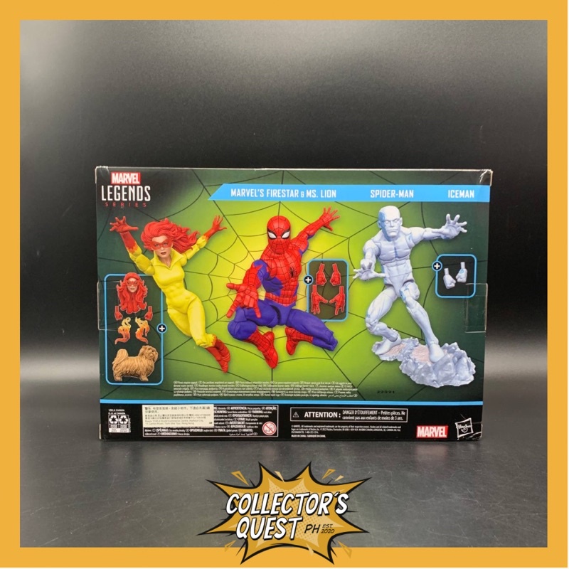 Marvel Legends Spider-Man and his Amazing Friends Spiderman, Firestar ...