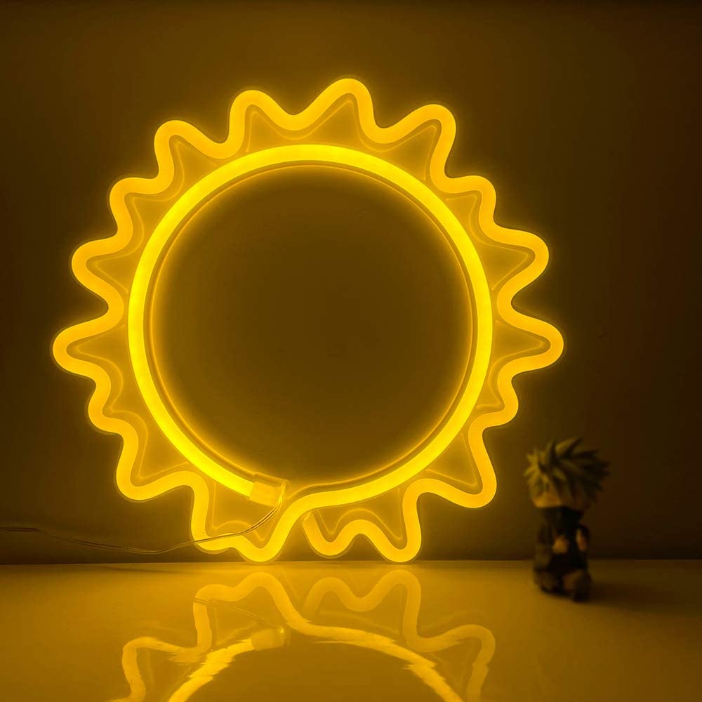 Magic Ornaments Neon Lights Sun Modeling Lights Music Clouds Rain Color ...