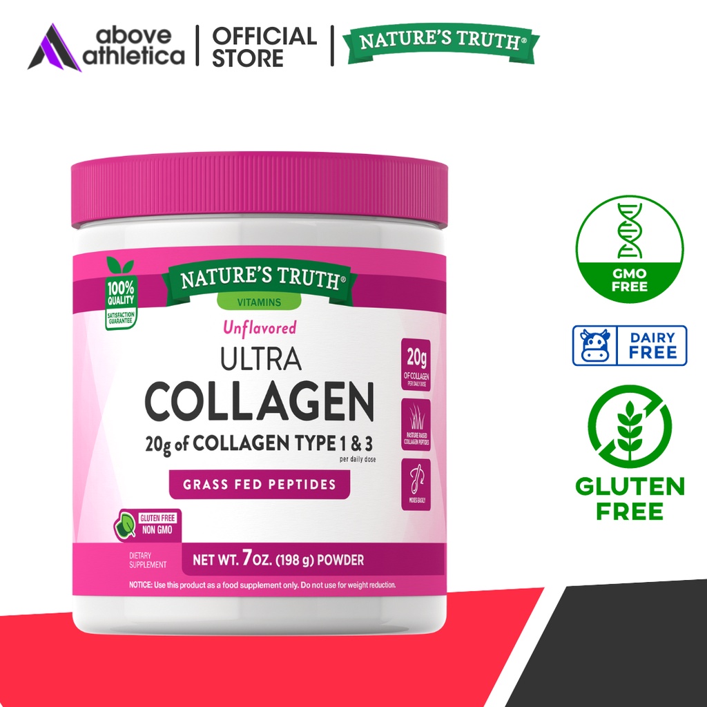 Nature's Truth ULTRA COLLAGEN POWDER 20G OF COLLAGEN TYPE 1 & 3 - hair ...