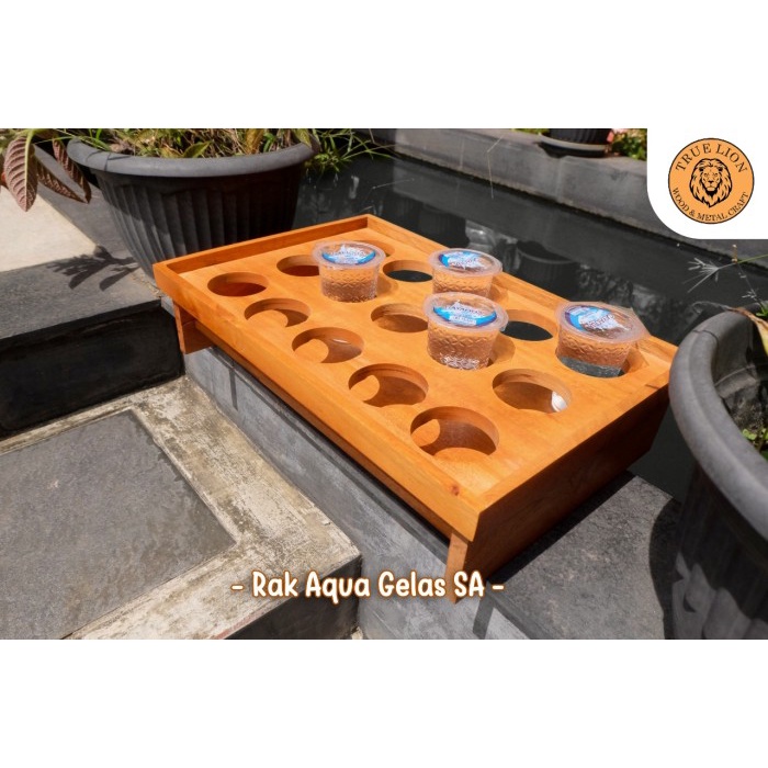 WOODEN GLASS AQUA RACK / WOODEN AQUA RACK / MINIMALIST AQUA RACK ...