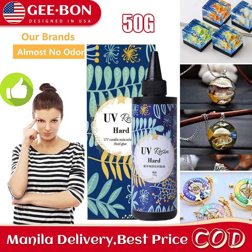 GEEBON Hard Uv Resin Glue Ultraviolet Curing Epoxy Resin Glue Solar Cure Diy Jewelry Making Tool ...