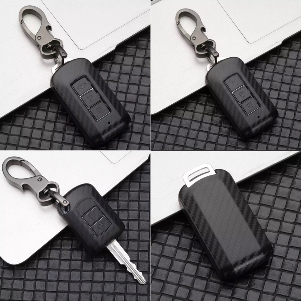 Kevlar car key case For MITSUBISHI all models with car keychain pajero ...