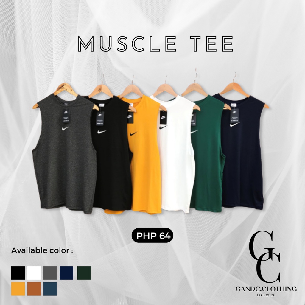 Muscle Tee Summer Tee Gym Tee for Men Sando for Men Tanks for Men ...