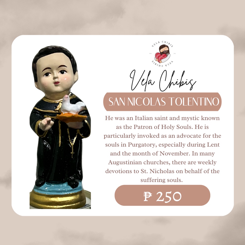 San Nicolas Tolentino Chibi Image / Chibi Saint | Shopee Philippines