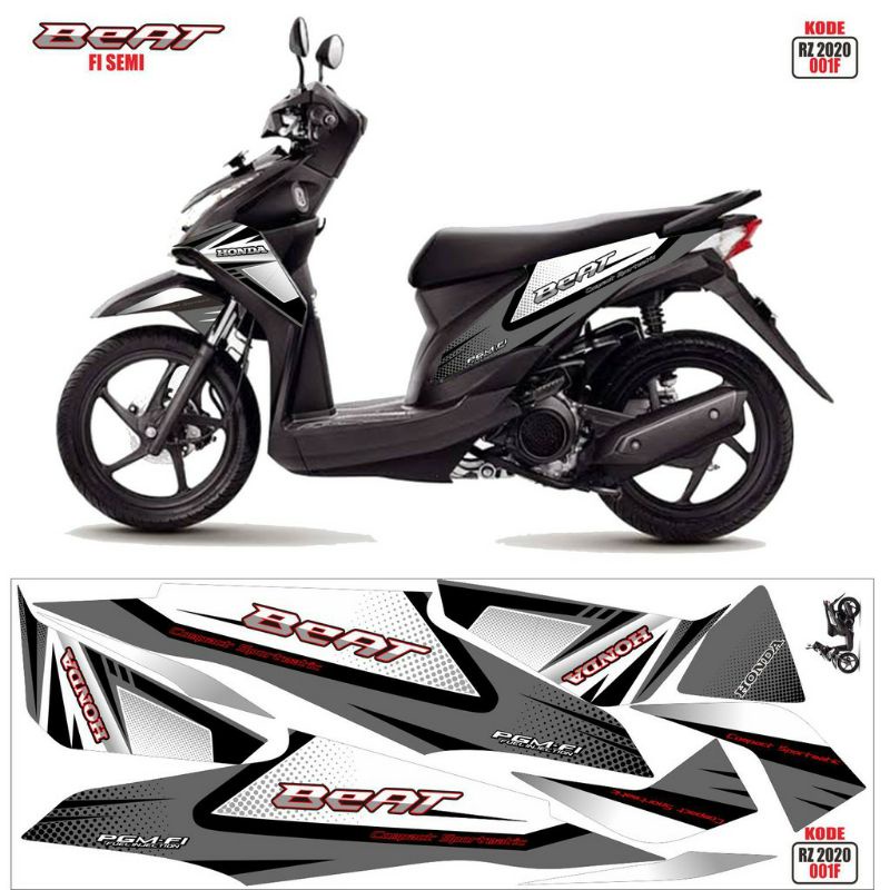 Icone beat fi striping Sticker, new beat Sticker, Thai honda beat ...
