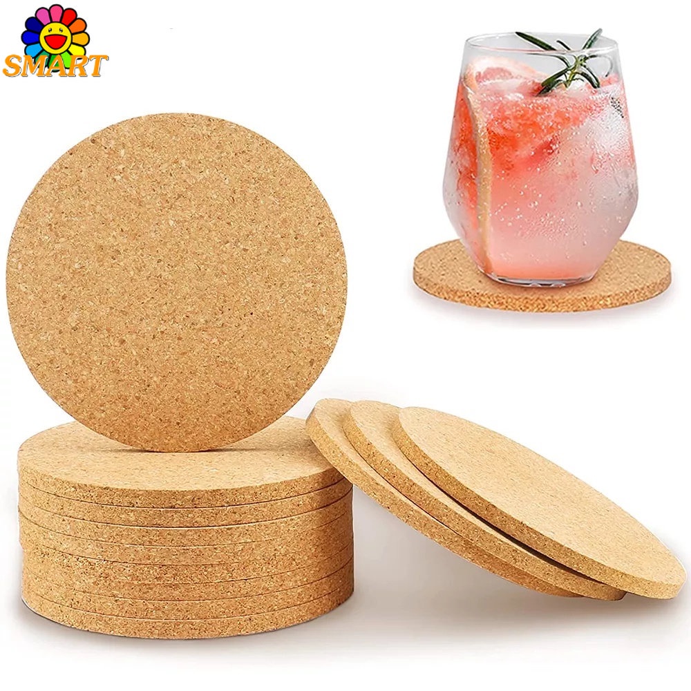 Soft Square Wooden Cup Mat Cork Coaster Heat Resistant Mug Coaster ...