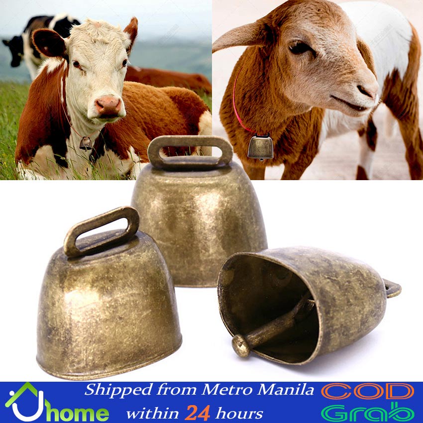 【SOYACAR】Copper Bells Small Brass Bell Cattle Goat Cow Horse Farm Loud ...