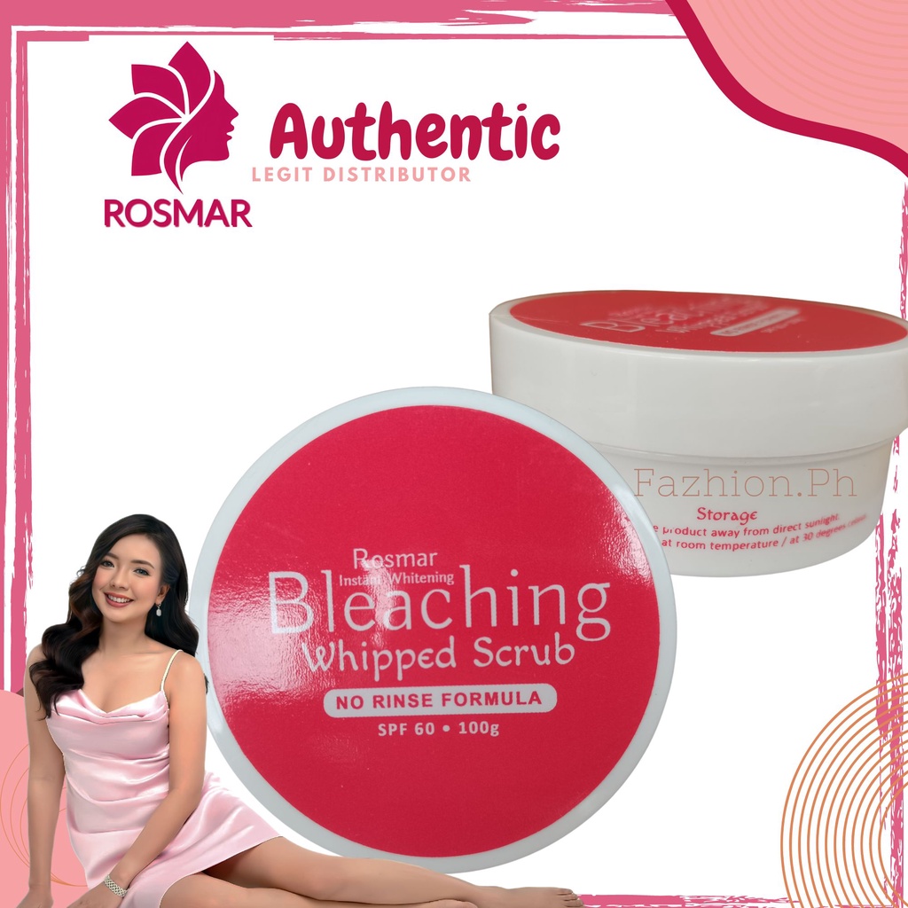 [ON HAND] ROSMAR'S BLEACHING WHIPPED SCRUB (Mini 100g) | Shopee Philippines