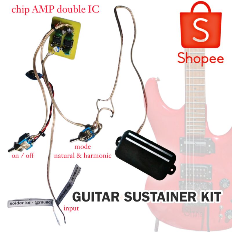 Guitar sustainer pickup kit guitar tone sustainizing tool 2 natural ...