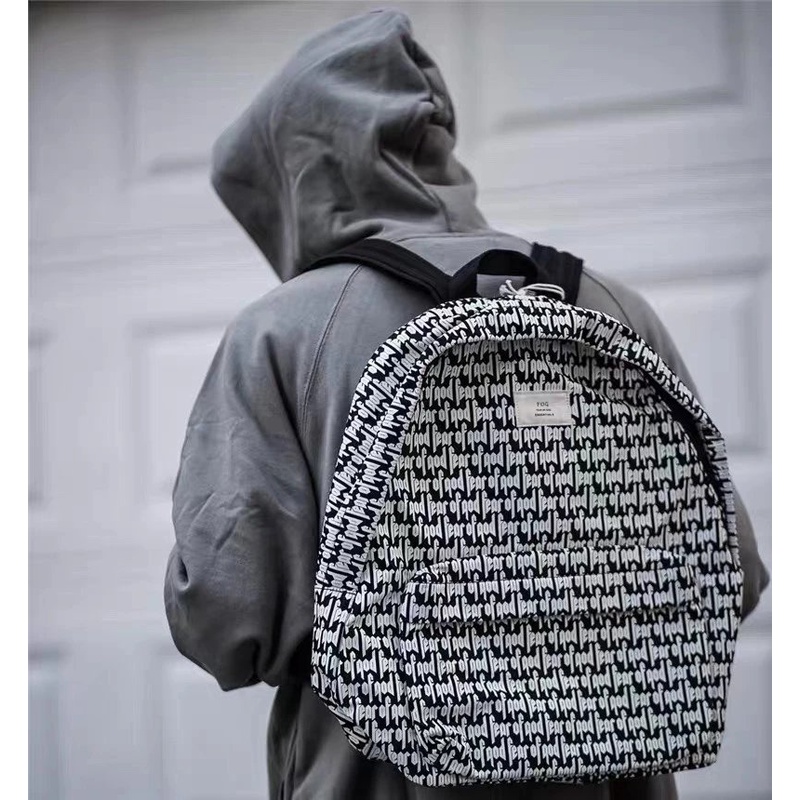 FEAR OF GOD backpack letter logo full printed design backpack FOG ...