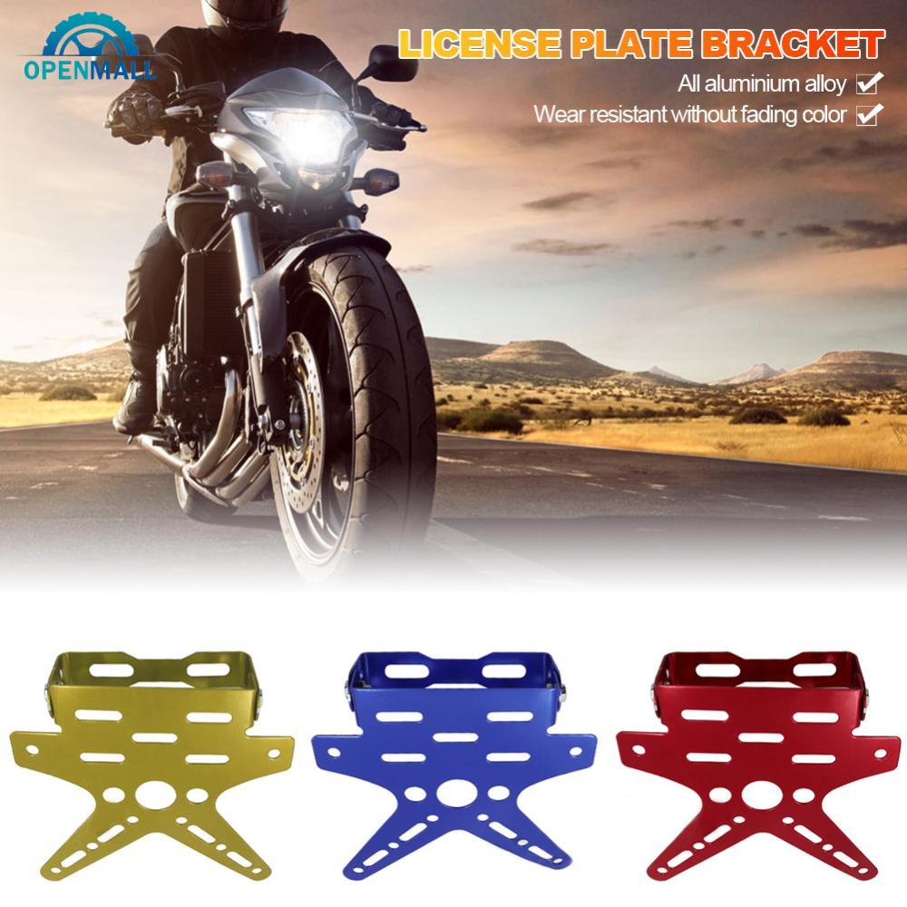 OPENMALL Universal Adjustable Motorcycle License Plate Holder Mount ...