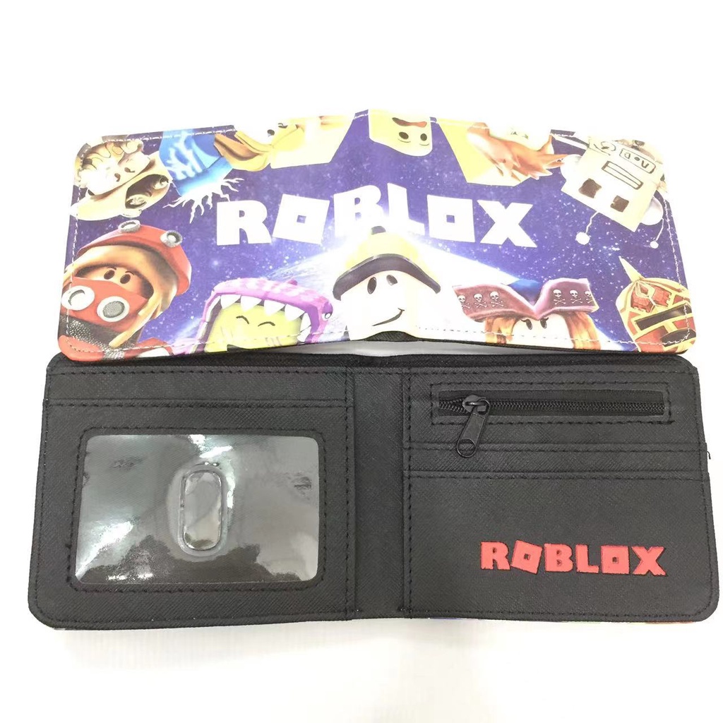 ROBLOX Children Short Wallets Anime Pu Leather Wallet Portable Foldable ...