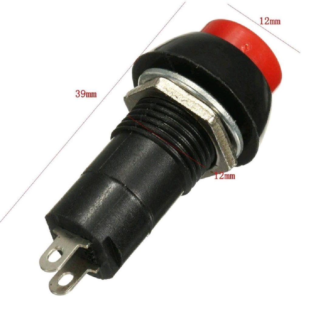 2 pin spst push button switch RED (10pcs) | Shopee Philippines