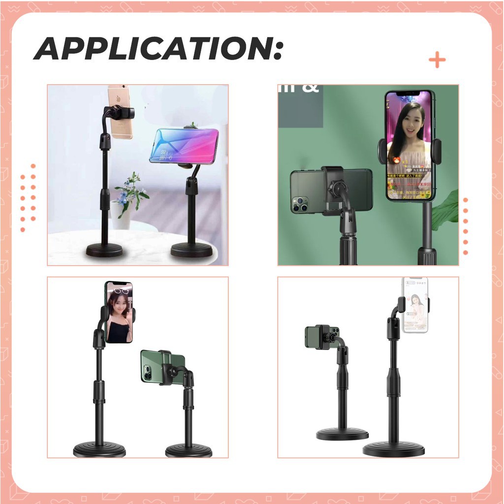 Mobile Phone Stand Adjustable Desktop Phone Stand Live Bracket Mobile ...