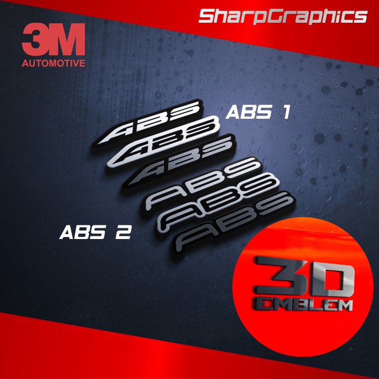2pcs ABS Emblem or Sticker Motorcycle Motorbike Sticker Decal | Shopee ...