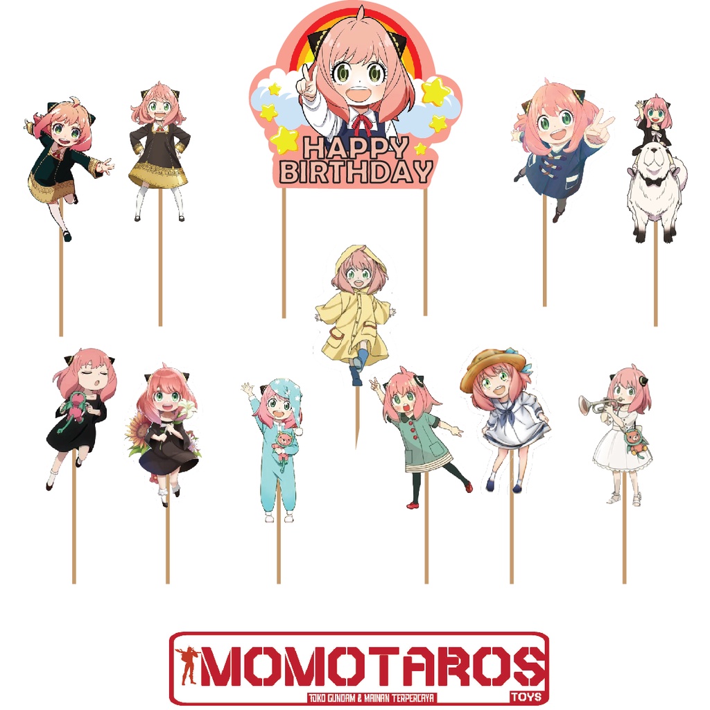 Anya Forger solo cake Topper set | Shopee Philippines