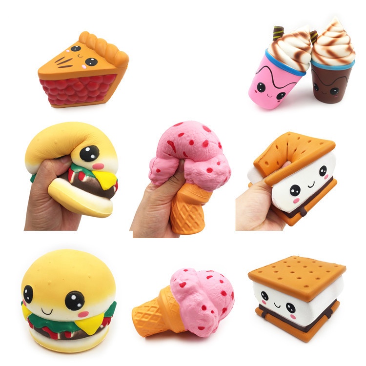 Squishy Toys Slow Rising Cute cartoon Simulation Food stress Relieve ...