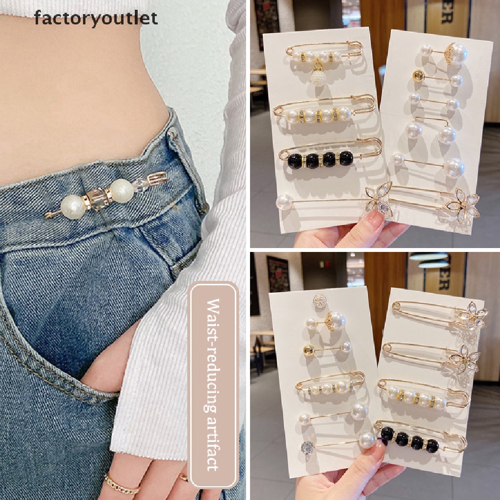 FCPH 1Set Fashion Clothing Brooches Waist Adjustment for Women Pearl ...