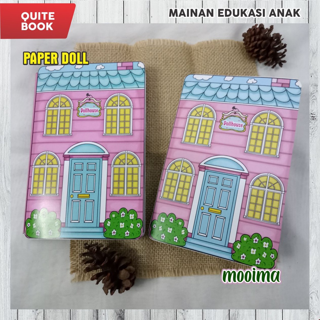 Diy paper doll QUIET BOOK/paper doll/doll house/DIY Educational Toys ...