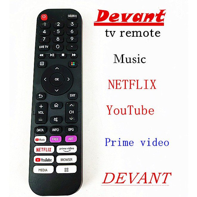 New Devant Remote Control Use for DEVANT LCD LED TV Player Television ...