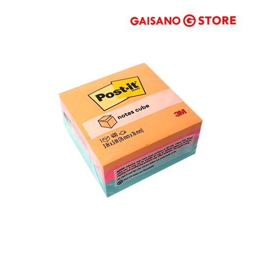 Post-it Sticky Notes Cube 400sheets - 76mm x 76mm | Shopee Philippines
