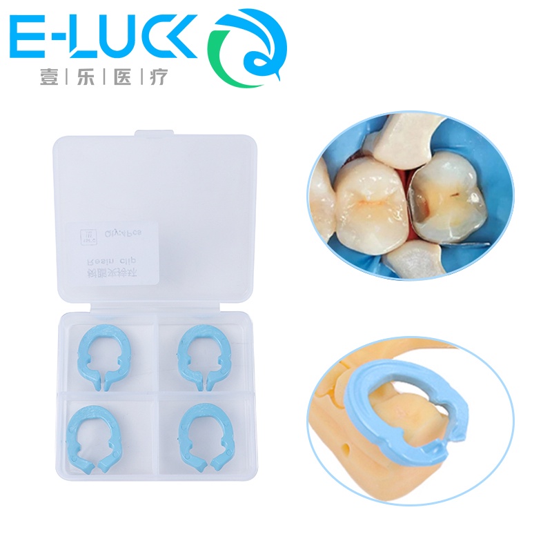 4Pcs/Box Dental Rubber Dam Clamp Resin Matrix Ring Clips Matrix Fixed ...