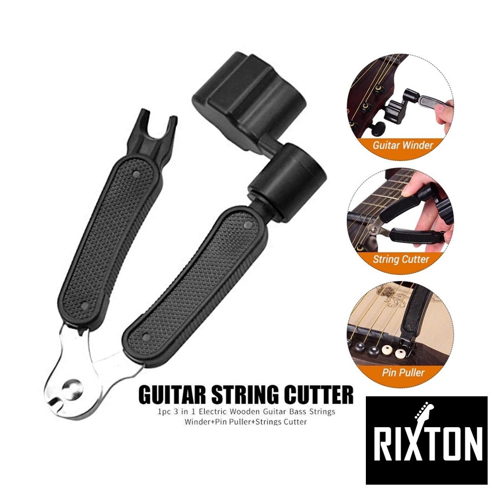Rixton 3 in 1 Multifunctional Guitar Tool Guitar String Cutter Puller ...