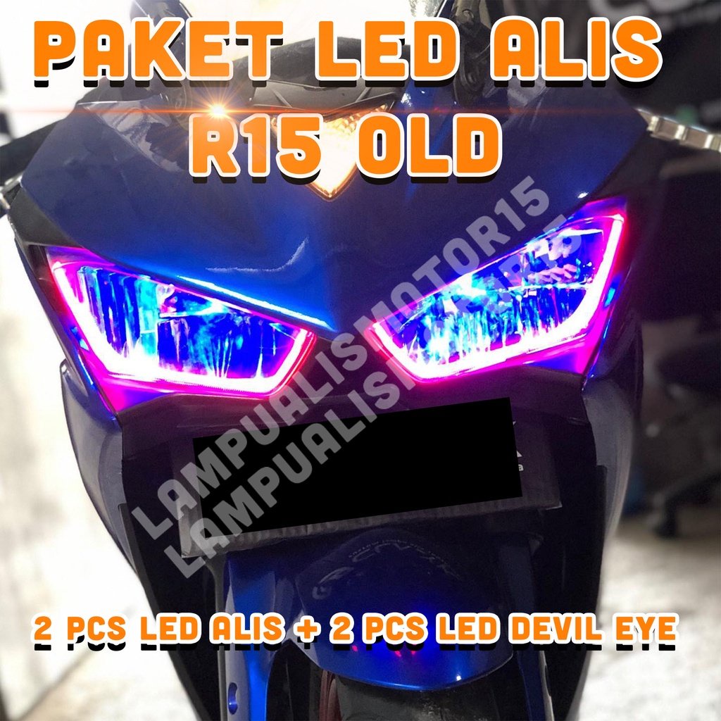 ONE SET OF OLD R15 EYEBROW LIGHTS BONUS DEVIL EYE READY TO USE PNP ...