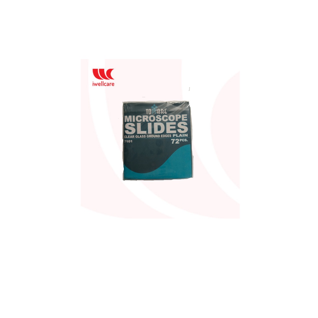 MICROSCOPE GLASS SLIDES(PLAIN)(72PCS) TOPCARE | Shopee Philippines