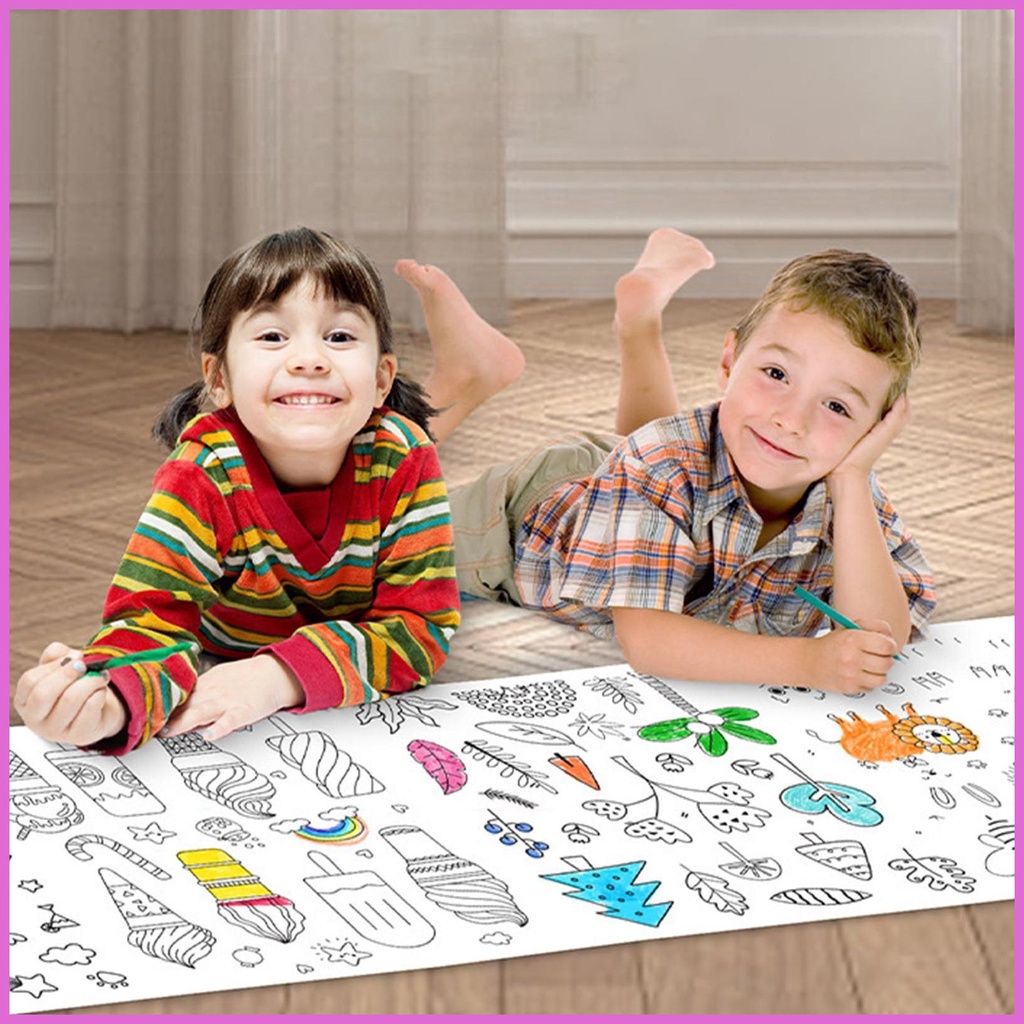 Giant Coloring Poster Drawing Paper for Kids Continuous Coloring Paper ...