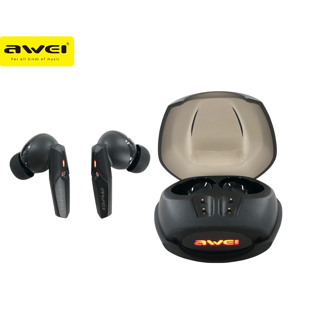 Awei T25 TWS Wireless Bluetooth 5.3 Earphone Touch Control In-Ear ...