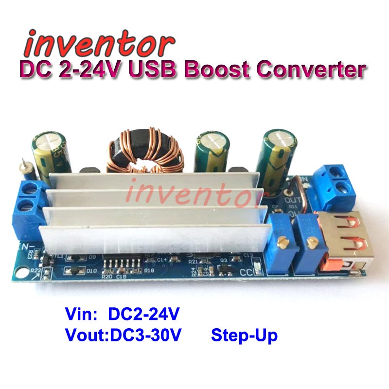 80W 30V DC DC Boost Converter CC CV Variable DC Power Supply Module USB Adjustable Voltage ...