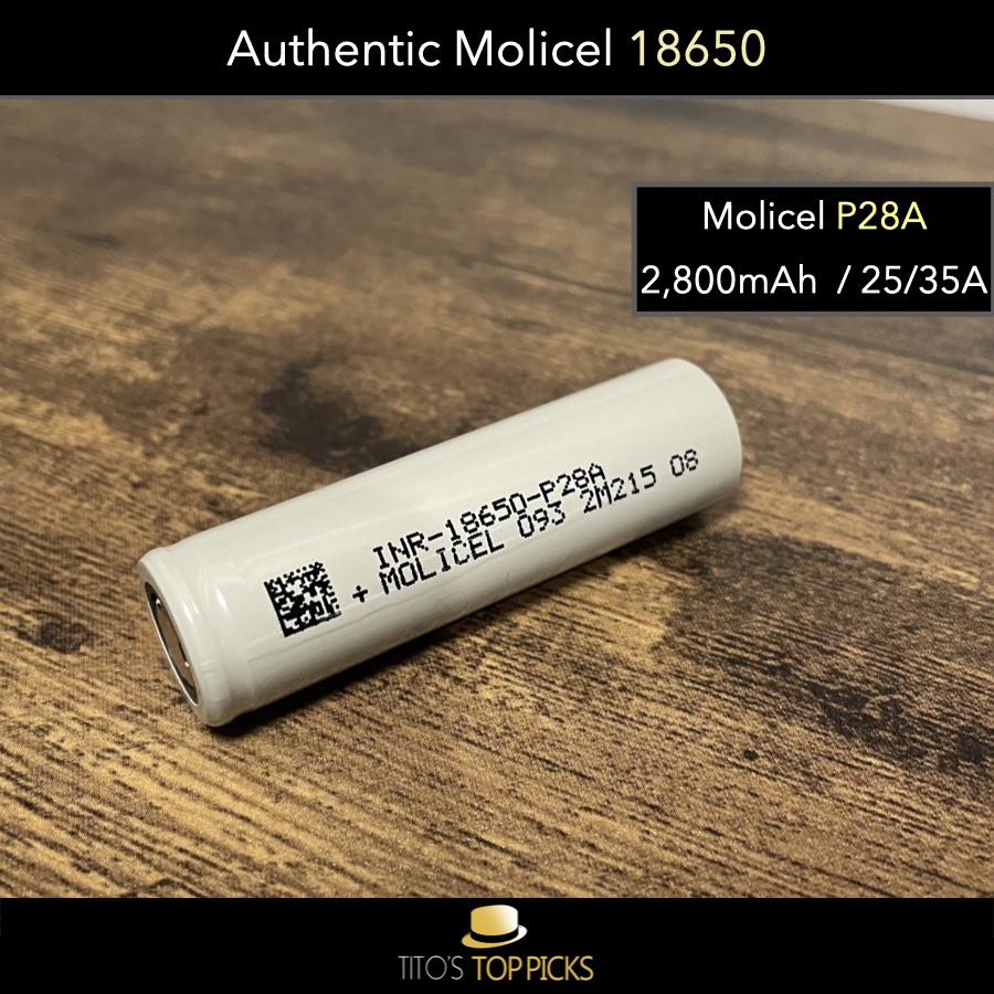 Molicel 18650 P28A 20A/35A Rechargeable Lithium Ion Battery sold by ...