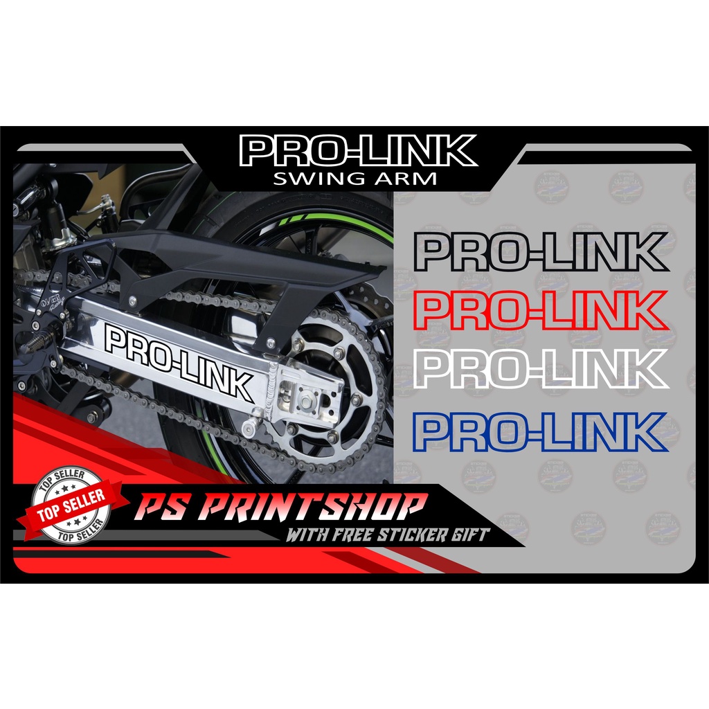PRO-LINK Swing Arm Sticker Cut-out pair (2pcs) for all MC durable ...