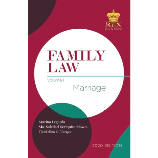 Family Law Volume I (2020 Edition) by Katrina Legarda (Cloth Bound ...