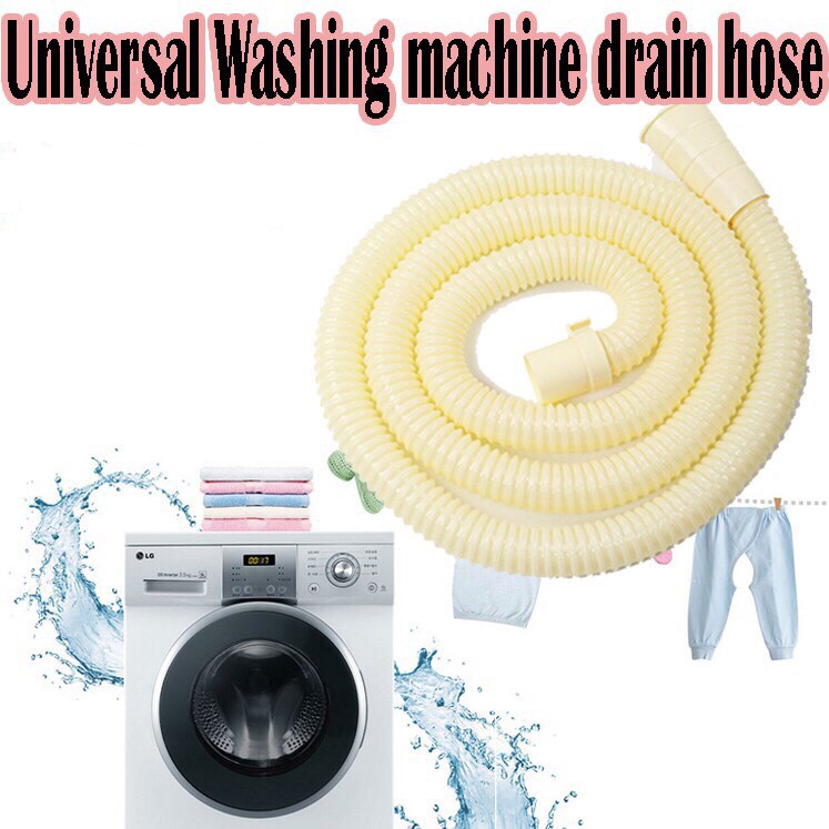 Washing Machine Drain Hose Outlet Water Pipes Extension Connected to ...