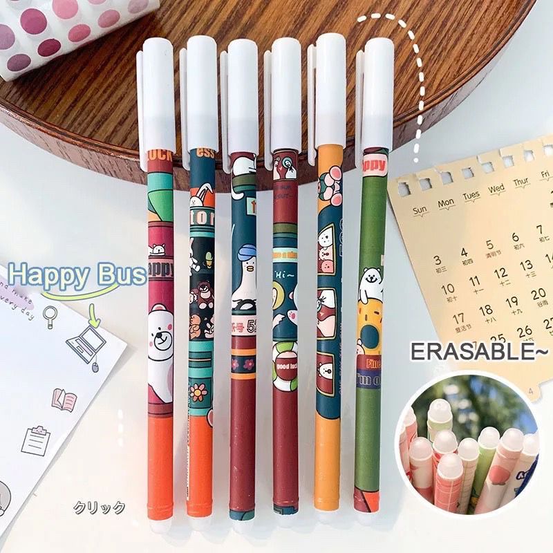 Erasable Gel Pen Erasable Ballpoint Pen Aesthetic School Children ...