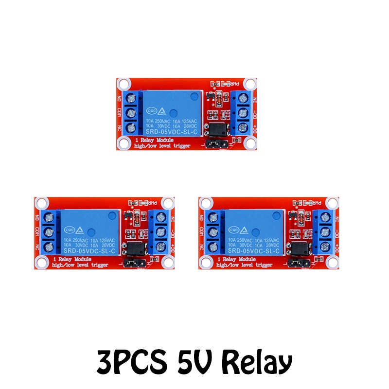 3PCS DC 5V 1 Channel 1CH Humidity Sensor Switch Relay Module Control ...