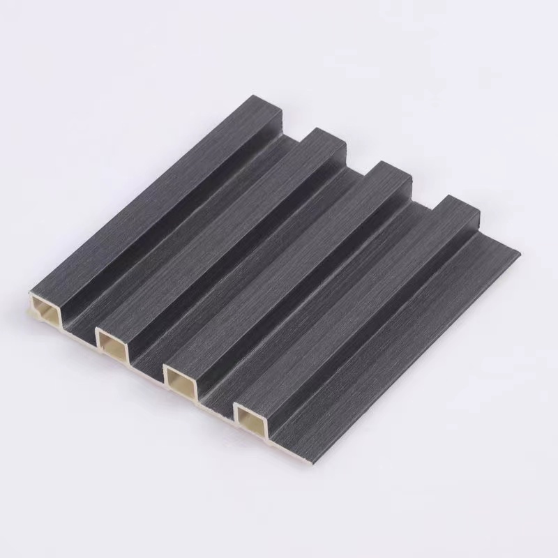 WPC Fluted Wall Panel Wood Wallpaper Sticker Waterproof Grille Design ...