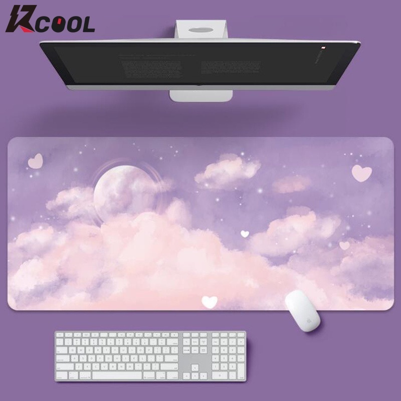 Purple Clouds Landscape Mouse Pad Large Office Desks Computer Mat ...