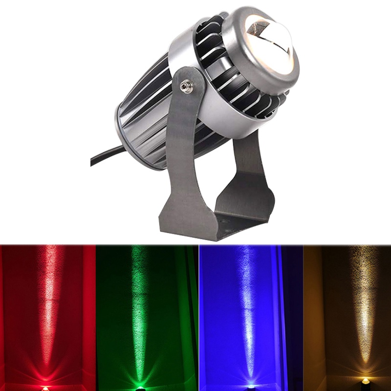 Outdoor Spotlight Narrow Beam LED Lawn Light 3/10/12W Wall Washer ...