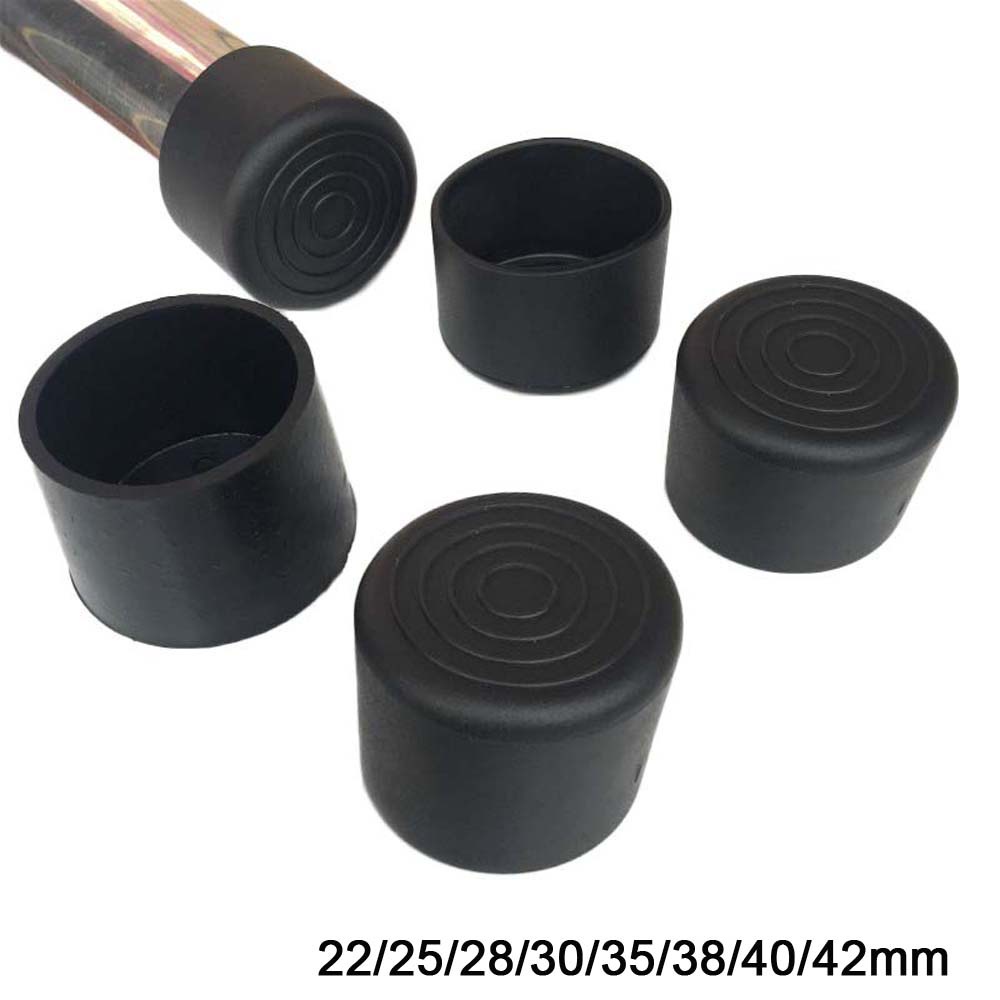 ID19/25/50MM Caps Cap Floor Protection Pads Black PVC Rubber Chair ...