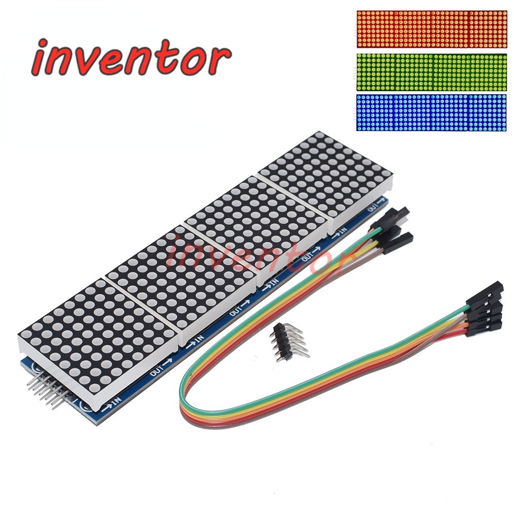 MAX7219 dot matrix module microcontroller module 4 in one display | Shopee Philippines