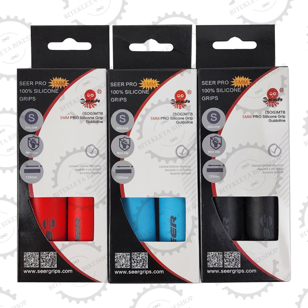 MOUNTAIN BIKE SEER 100%SILICONE GRIP 5MM FOR BICYCLE | Shopee Philippines