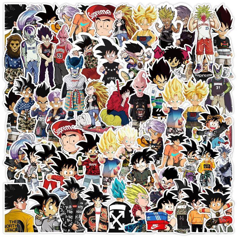 Dragon Ball stickers;Goku, Vegeta, Frieza stickers (50 sheets/100 ...