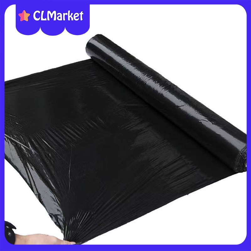 【COD】PLASTIC MULCH FILM 80CM X 600M (1 roll black) Weeding Film Thermal ...