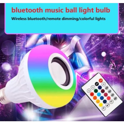Room decoration atmosphere bluetooth music light bulb led colorful ...